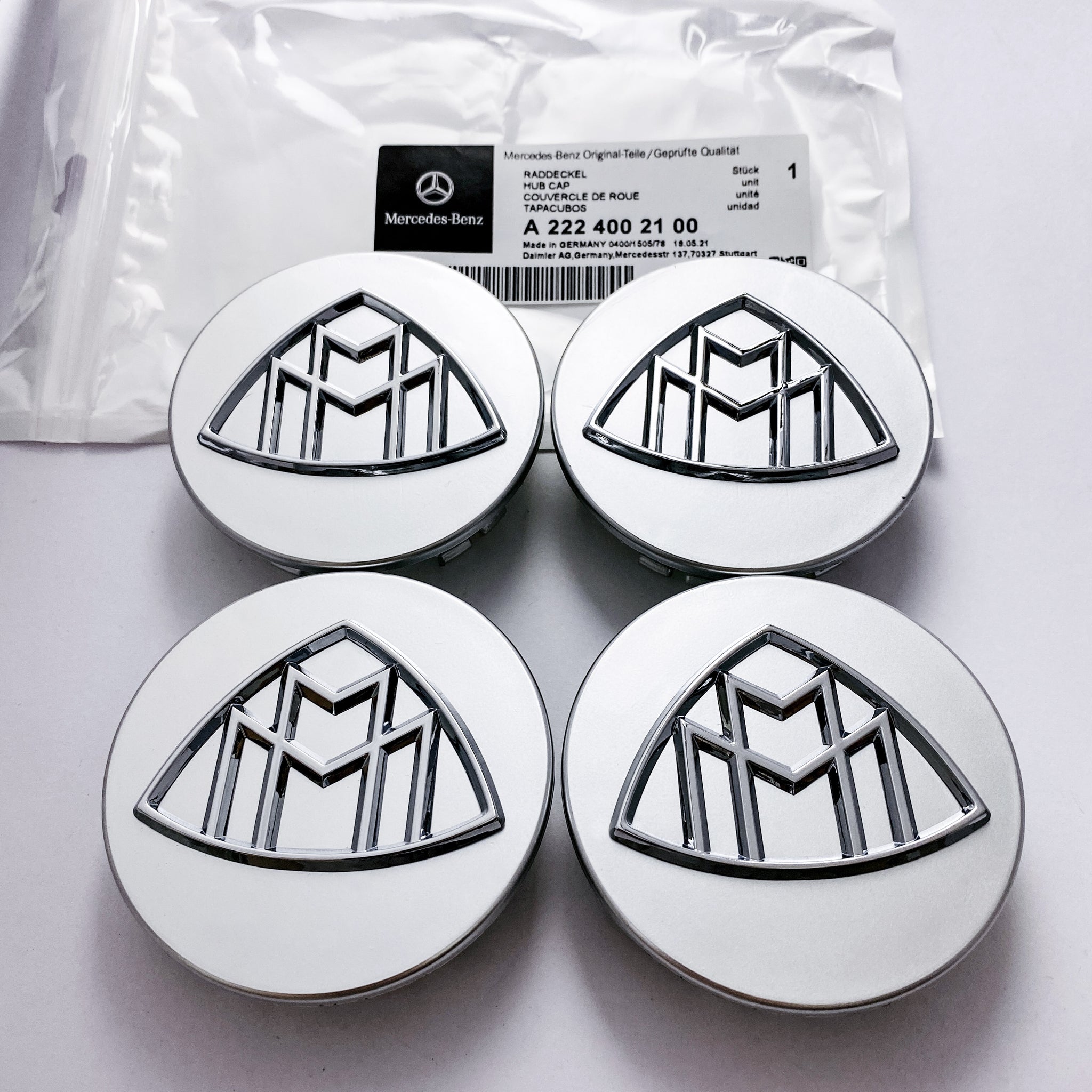 Mercedes Benz Maybach Chrome Silver Wheel Center Hub Cap Cover Logo Em