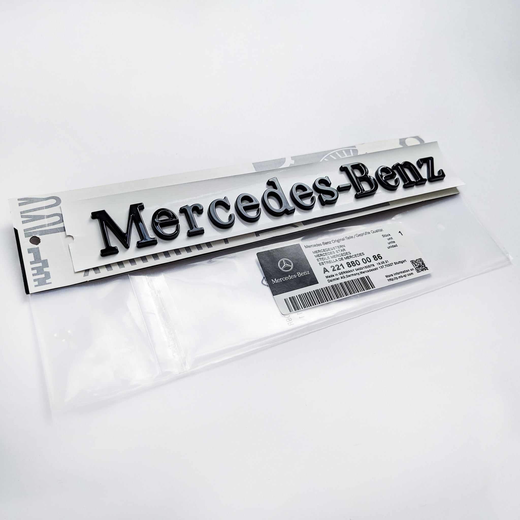 Mercedes "Mercedes-Benz" Letters Trunk Emblem Badge Sticker 1PCS A2218