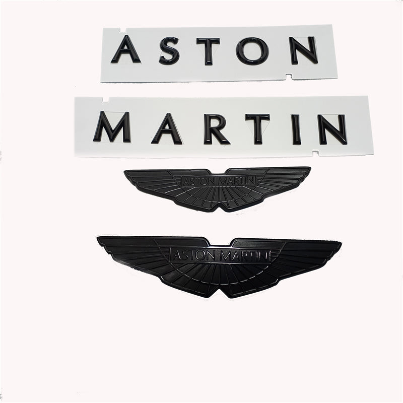 Aston Martin DB12 Bonnet/Boot Black Chrome Badge & Rear Badge Kit