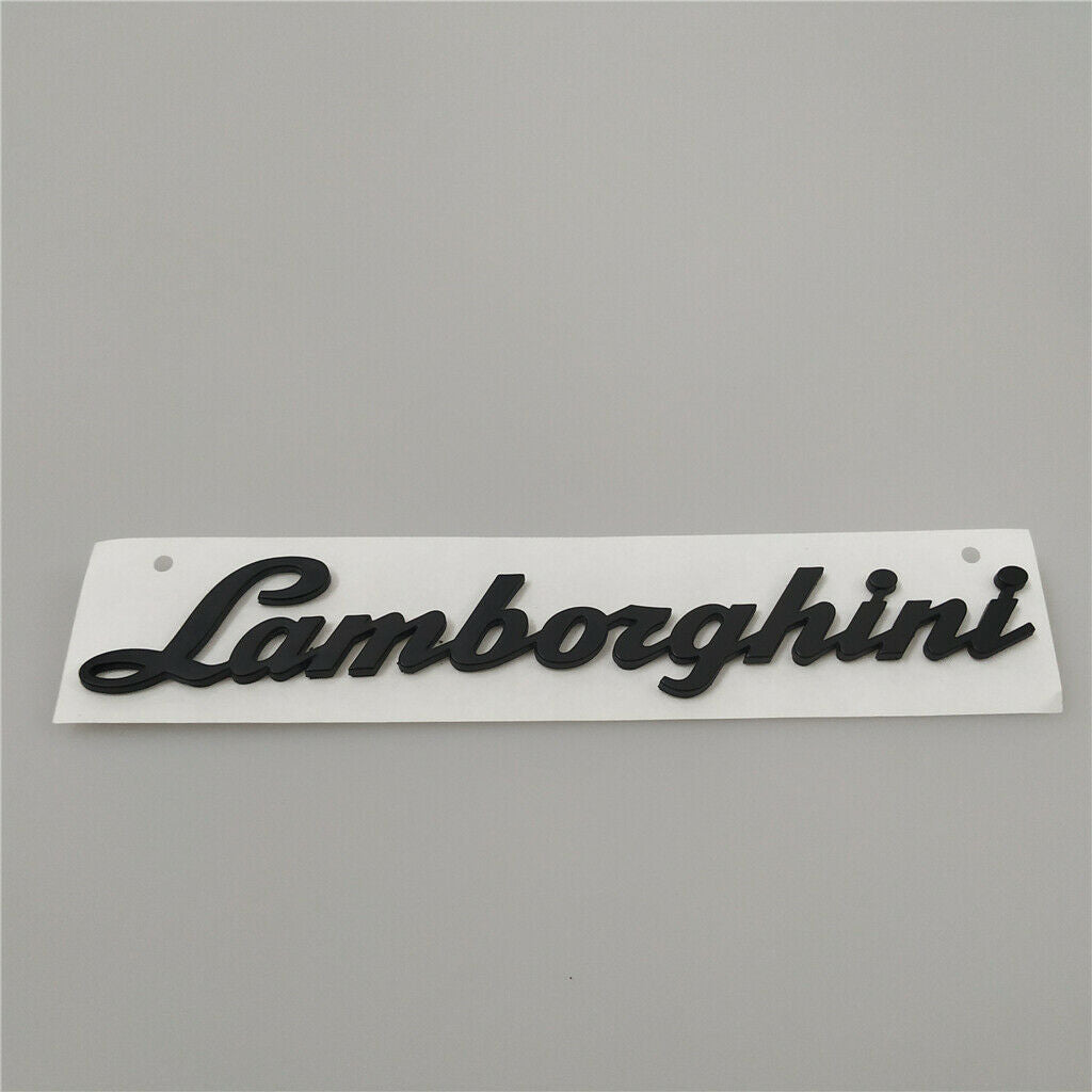 Lamborghini Gallardo Huracan Rear Script Emblem Matte Black