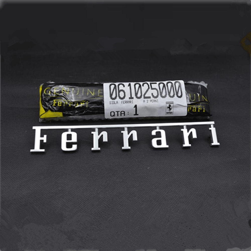 Genuine Ferrari 360 F430 F458 488 Rear Script Emblem Badge 61025000