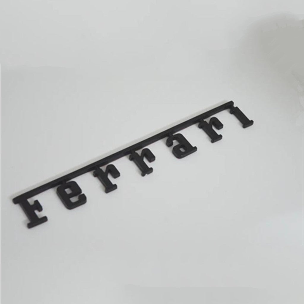 Ferrari Rear Badge Emblem Matte Black