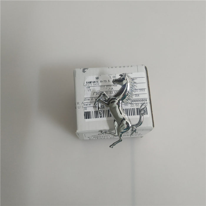 Ferrari Roma Rear Bumper SliverHorse Emblem Badge